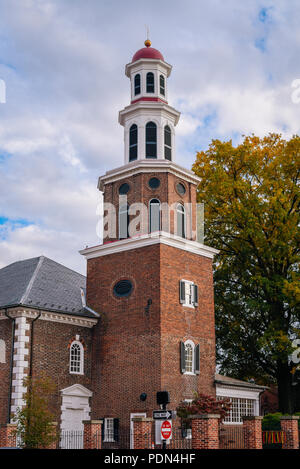 Historic Christ Church of Alexandria, Virginia (built in 1773). This is ...