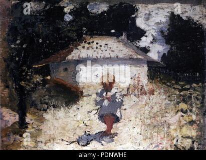 'Copil in soare' by Apcar Baltazar is a painting that portrays a child ...