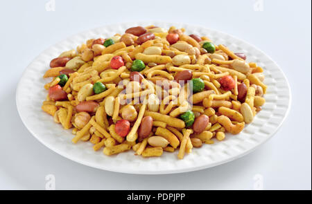 Mix Nimco, delicious blend of nuts, sev and crackers Stock Photo - Alamy