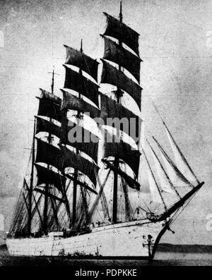 A photograph of the German four-masted sailing vessel *PREUSSEN ...
