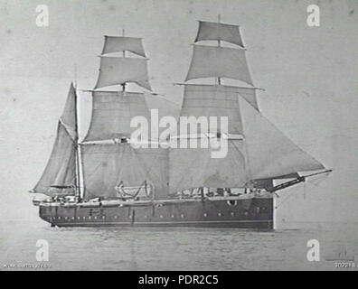 HMS Miranda, a British Royal Navy ship commissioned in 1879 ...