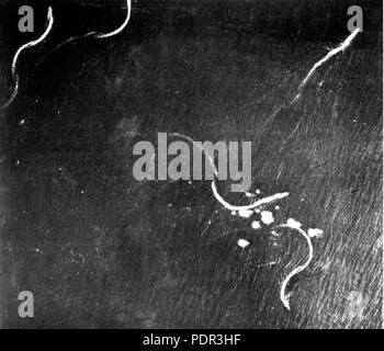 Japanese ships taking evasive action during Battle of the Coral Sea ...