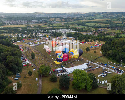 Tethered balloons in the main arena at the Bristol International ...
