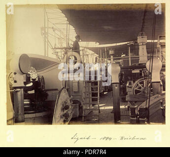 Scene aboard HMS Lizard Brisbane 1894 Stock Photo - Alamy