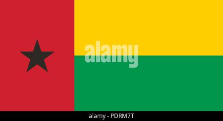guinea bissau country flag concept with grunge design suitable for a ...