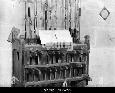 43379 A manual carillon console Stock Photo - Alamy