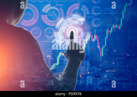Concept of modern digital city and innovation Stock Photo - Alamy