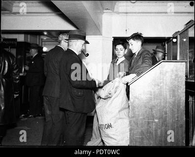 A declaration of the poll results at a town hall meeting, providing a ...