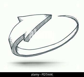 Abstract arrow symbol design symbolizing successfully accomplishing ...