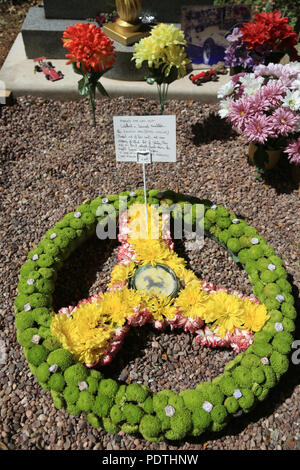 The grave of British racing driver Peter John Collins at St Mary`s ...