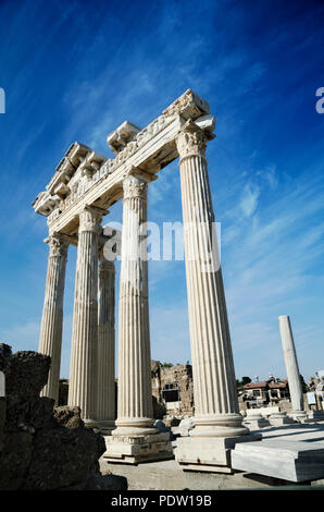 Port and Temple of Apollo in Side, Temple of Apollo, Turkish Riviera ...