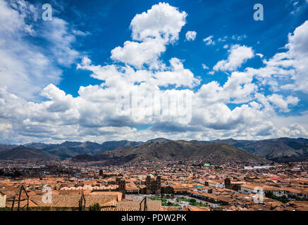 Scenic skyline of Cusco Peru Stock Photo - Alamy