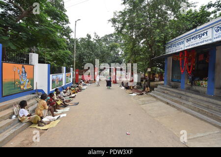 The Kankalitala mandir approach road near Prantik railway station, in ...