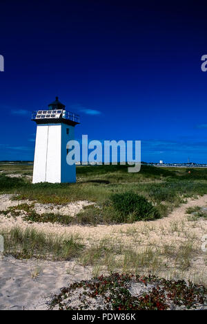 The iconic Wood End Lighthouse at the tip of Cape Cod near Provincetown ...
