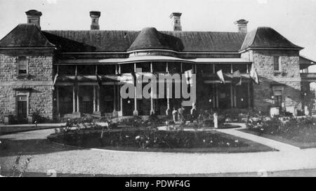 View of Jimbour House on Queensland's Darling Downs in 1928. Location ...