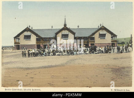 1 258458 Students and staff gathered outside Boys Central State School ...