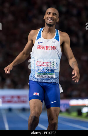 Matthew Hudson-Smith from Great Britain reacts after finishing fourth ...