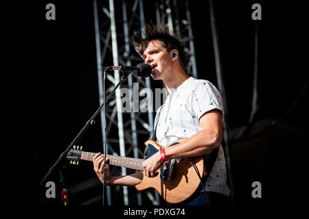 David Longstreth of Dirty Projectors performs on stage with his band at ...