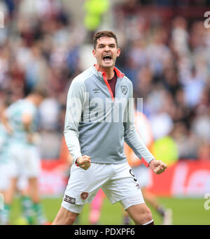 11th August 2018, Tynecastle Park, Edinburgh, Scotland; Ladbrokes ...