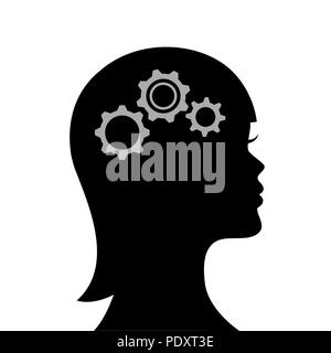 woman thinking, solving idea Stock Vector Image & Art - Alamy