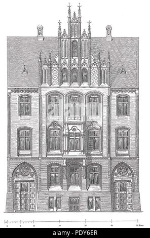 An architectural drawing of the Johannes Otzen House, designed by ...
