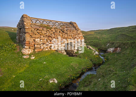 One of three ancient horizontal watermills / water mill / Huxter Clack ...