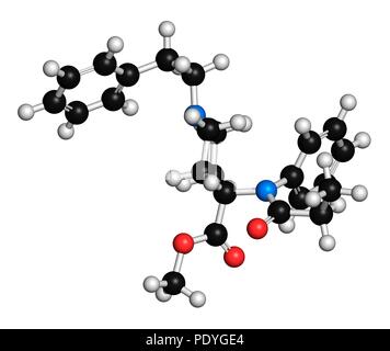 Carfentanil (carfentanyl) synthetic opioid drug molecule. Stylized ...