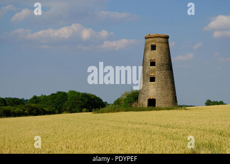 The ruined South Luffenham windmill in Rutland, England Stock Photo - Alamy