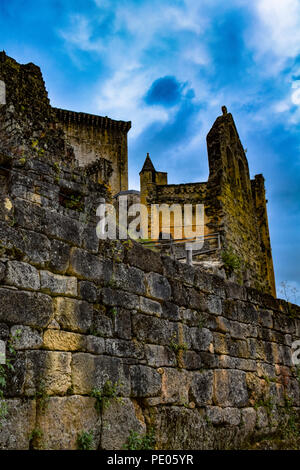 The ruins of Commarque Castle in the Dordogne France used as a location ...