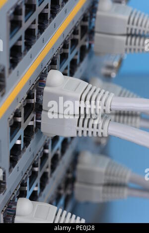 Data center network switches and ethernet cables Stock Photo - Alamy