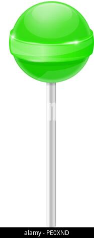 sweet candy green lollipop Stock Vector Image & Art - Alamy