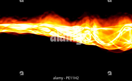Abstract red smoke Fire over black background. Wavy elegant backdrop ...