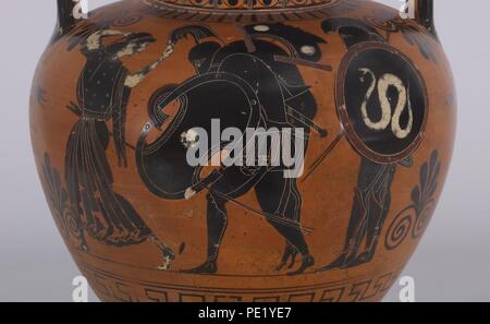 Antimenes Painter - Black-figure Amphora with Ajax Carrying the Dead ...