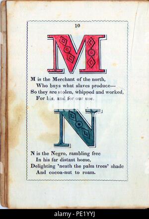 Anti-slavery Alphabet 1846-6 Stock Photo - Alamy