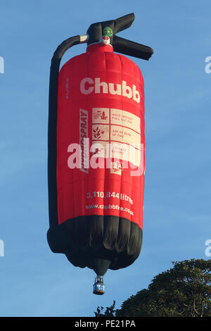 Chubb fire extinguisher hot air balloon Stock Photo - Alamy