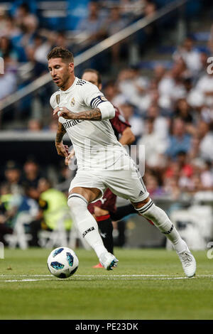 Sergio Ramos of Spain controls the ball during the 2010 FIFA World Cup ...