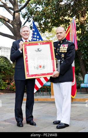 Secretary of the Navy, Raymond Edwin "Ray" Mabus, Jr. speaks during the ...