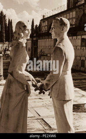 Artistic crypt sculptures in the cemetery at San Miniato al Monte ...