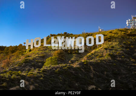 The iconic Hollywood sign in Los Angeles, CA Stock Photo - Alamy