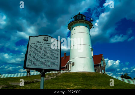 Woods Hole, Falmouth, Massachusetts. The historic drawbridge lets a ...