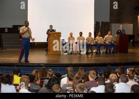 U.S. Marine Corps Col. Seth E. Anderson, the commanding officer of the ...