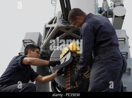 U.S. Navy Fire Controlman 1st Class Bart Hodlik, with the visit Stock ...