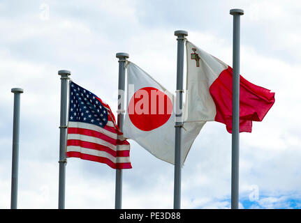 Flags Nagasaki Japan Asia Kyushu Prefecture Stock Photo - Alamy