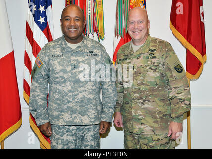 Maj. Gen. John B. Morrison Jr. (left), U.S. Army Cyber Center of ...