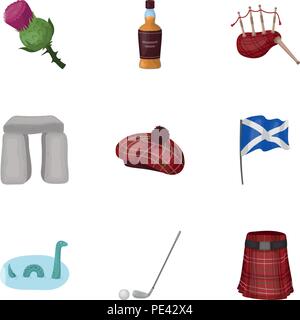 National symbols of Scotland. Scottish attractions. Scotland country ...