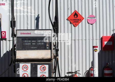 Diesel sign in gas dispenser handle of the gasoline station Stock Photo ...
