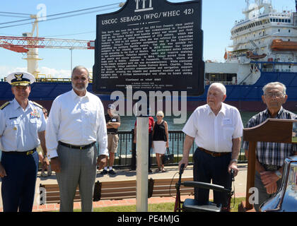 Rear Adm. David R. Callahan, Commander, 8th Coast Guard District (left ...