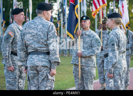 Army Reserve Maj. Gen. Leslie Purser hands the 108th Training Command ...