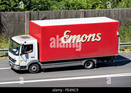 Emons Mercedes-Benz Atego truck on motorway Stock Photo - Alamy