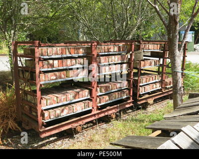 Narrow gauge railway, Bursledon Brickworks Industrial Museum, Hampshire ...